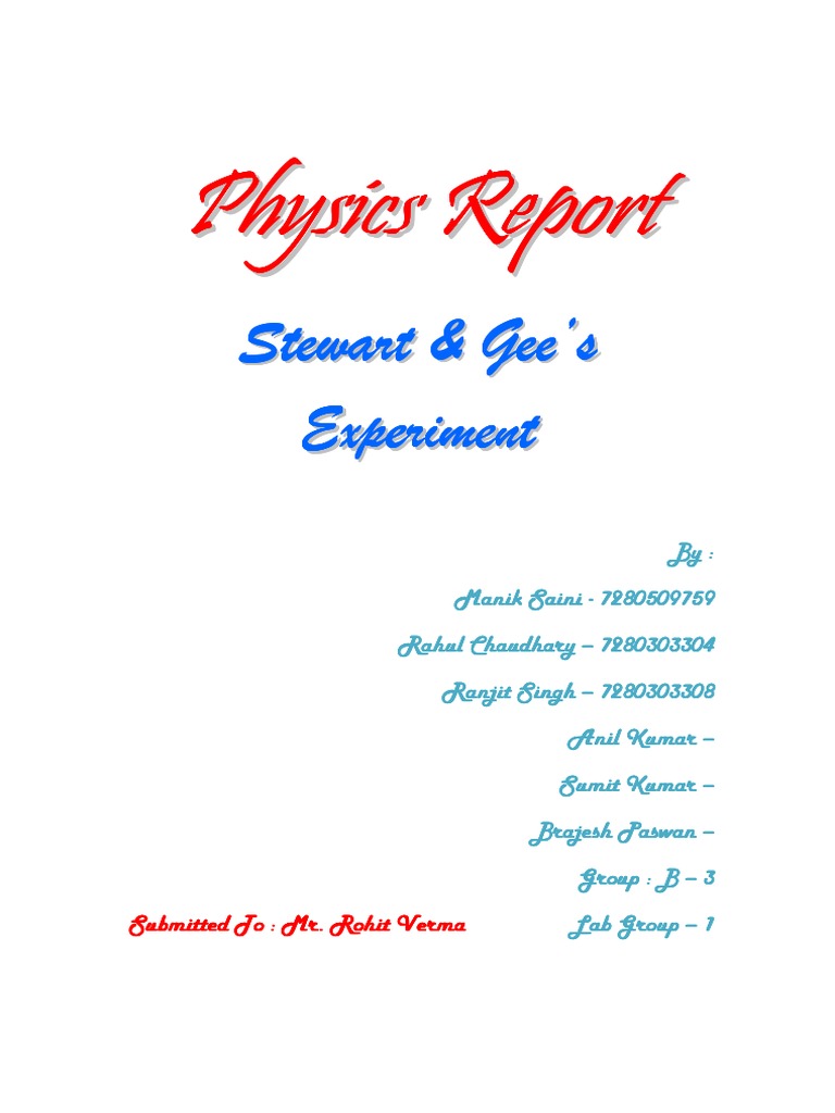 Lab Mannual-Stewart and Gee's-2 | Download Free PDF | Magnetic Field ...