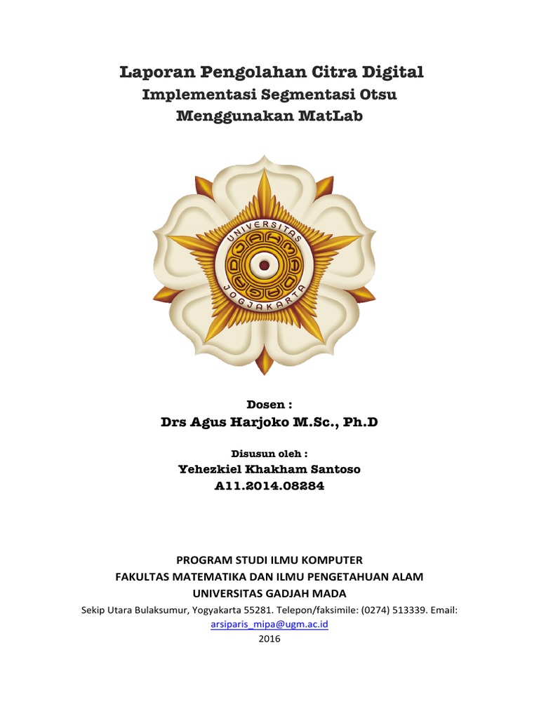 Pengolahan Citra Digital - Otsu | PDF