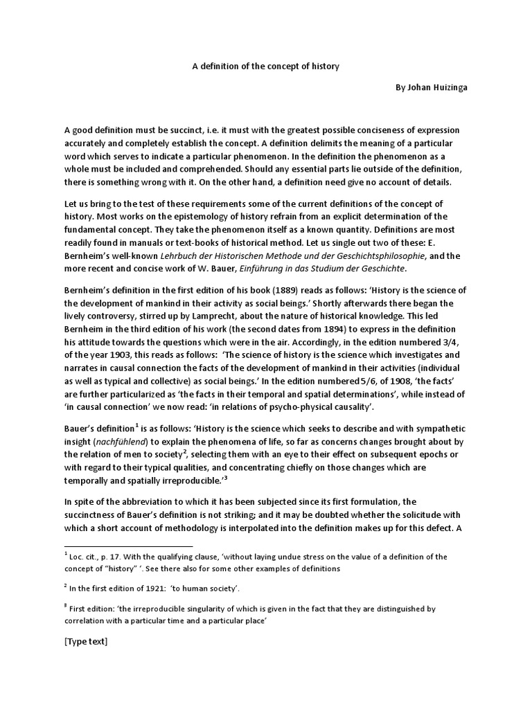 Defining the Concept of History | PDF | Science | Epistemology