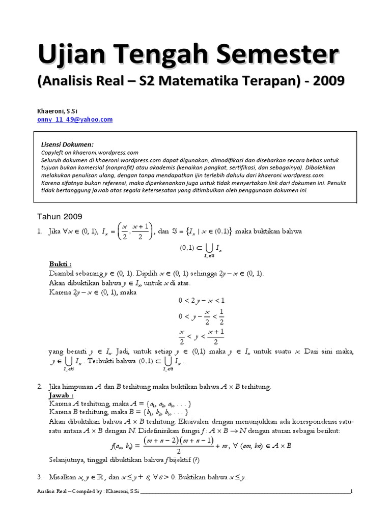 Analisis Real | PDF