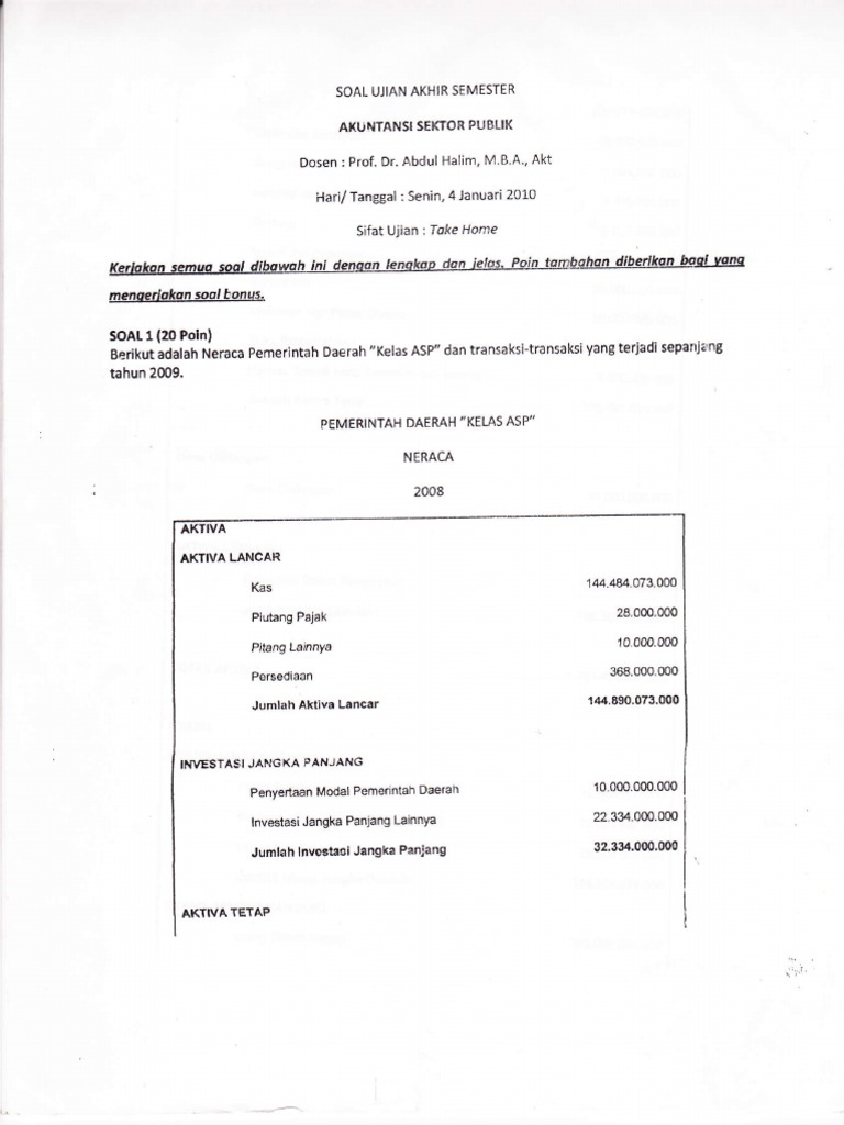 ASP UAS Pak Abdul Halim 2010 PDF | PDF