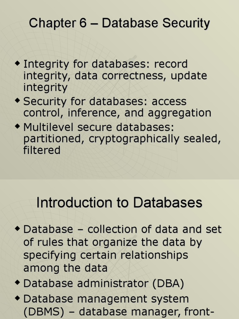 Security in Computing Notes Powerpoint Presentation | PDF | Databases ...
