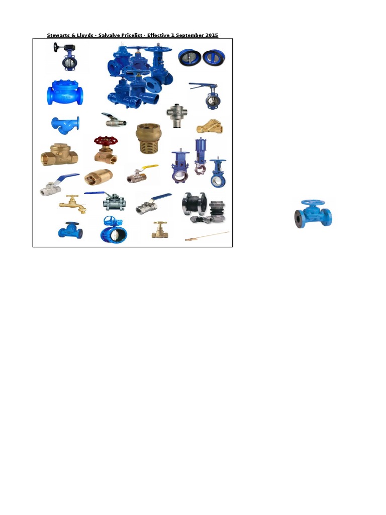 Valves Price List Feb 2016 | PDF | Tap (Valve) | Valve