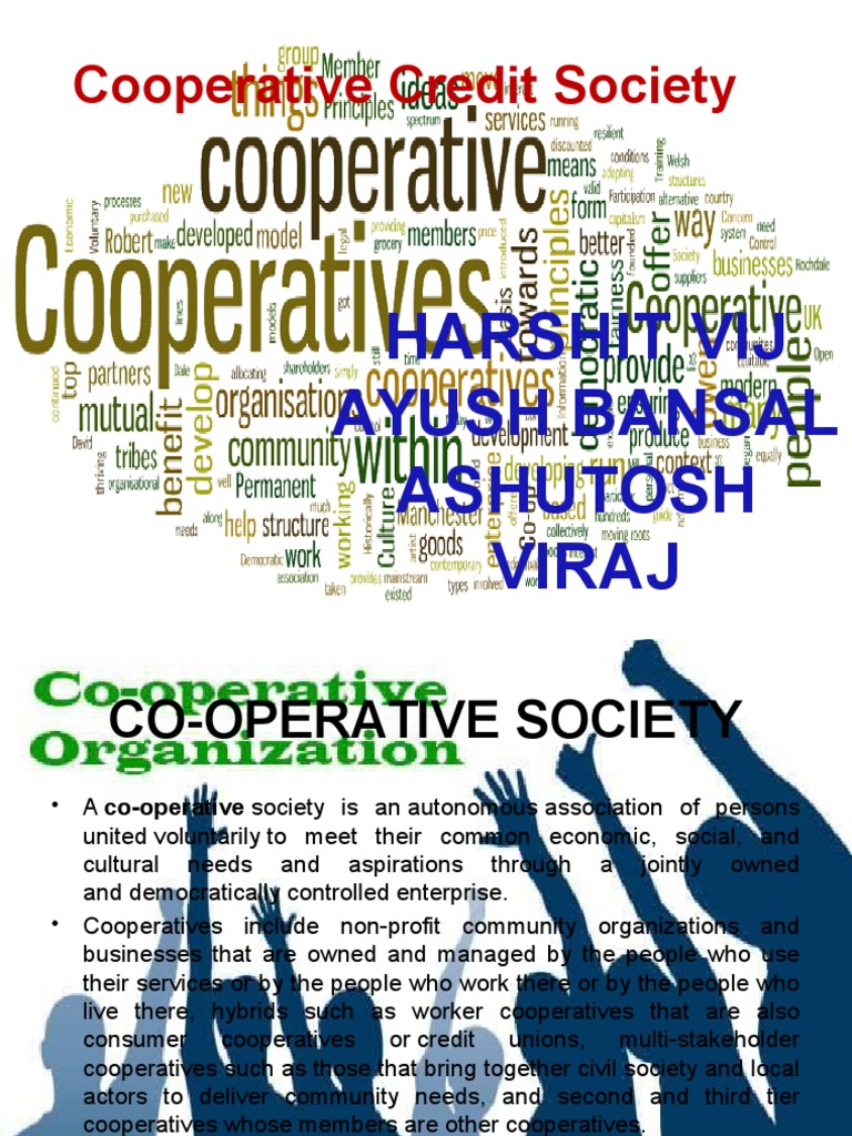Cooperative Society | PDF | Cooperative | Social Economy