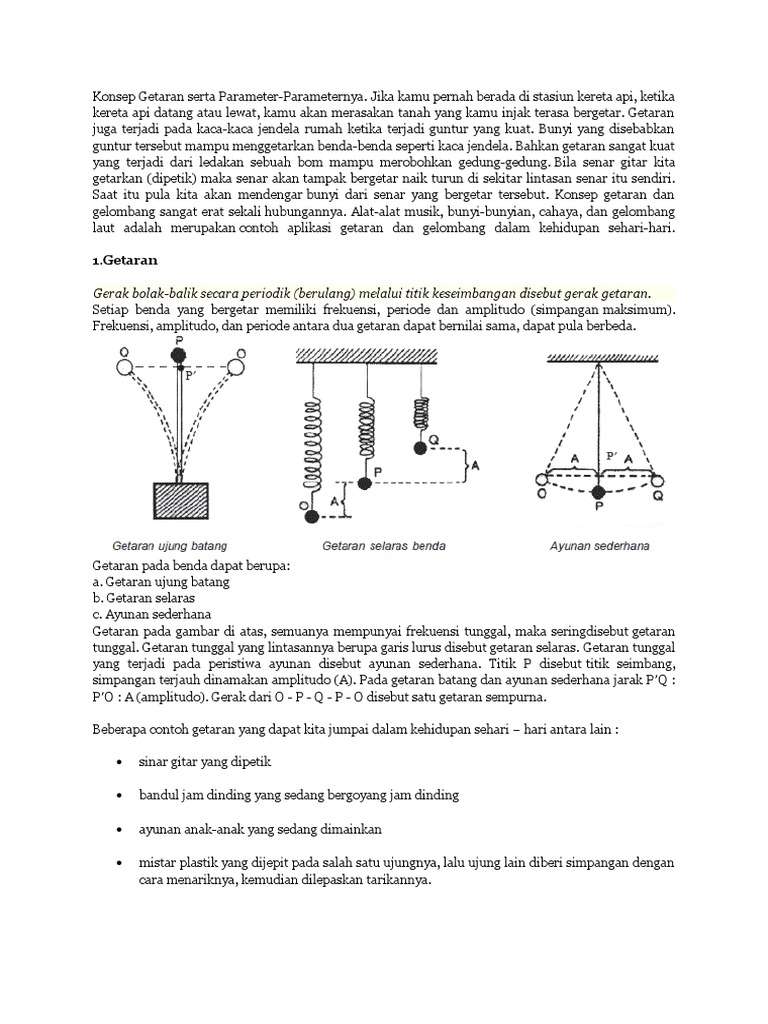 Konsep Getaran Serta Parameter 1111 | PDF
