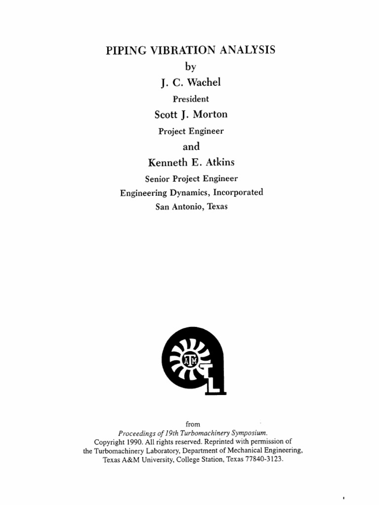 EDI - Piping Vibration Analysis PDF | PDF