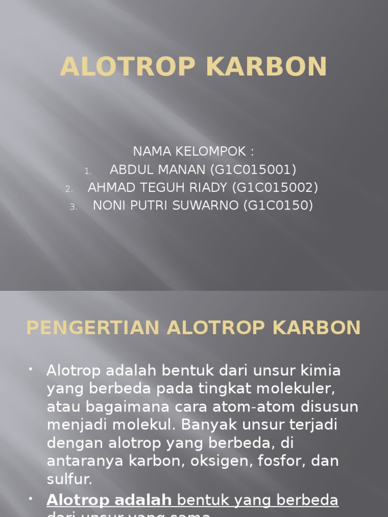 Alotrop Karbon | PDF