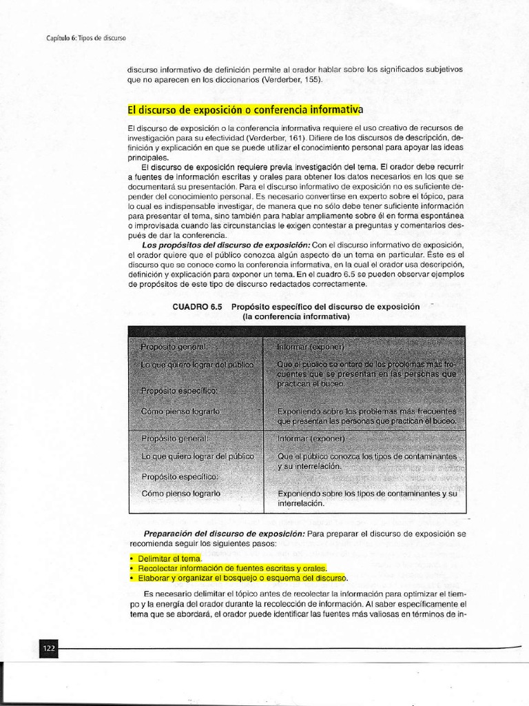 Discurso Informativo | PDF | Información | Conocimiento