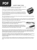 ECI Technical Note - Safety Lockwire Practices | PDF | Screw ...