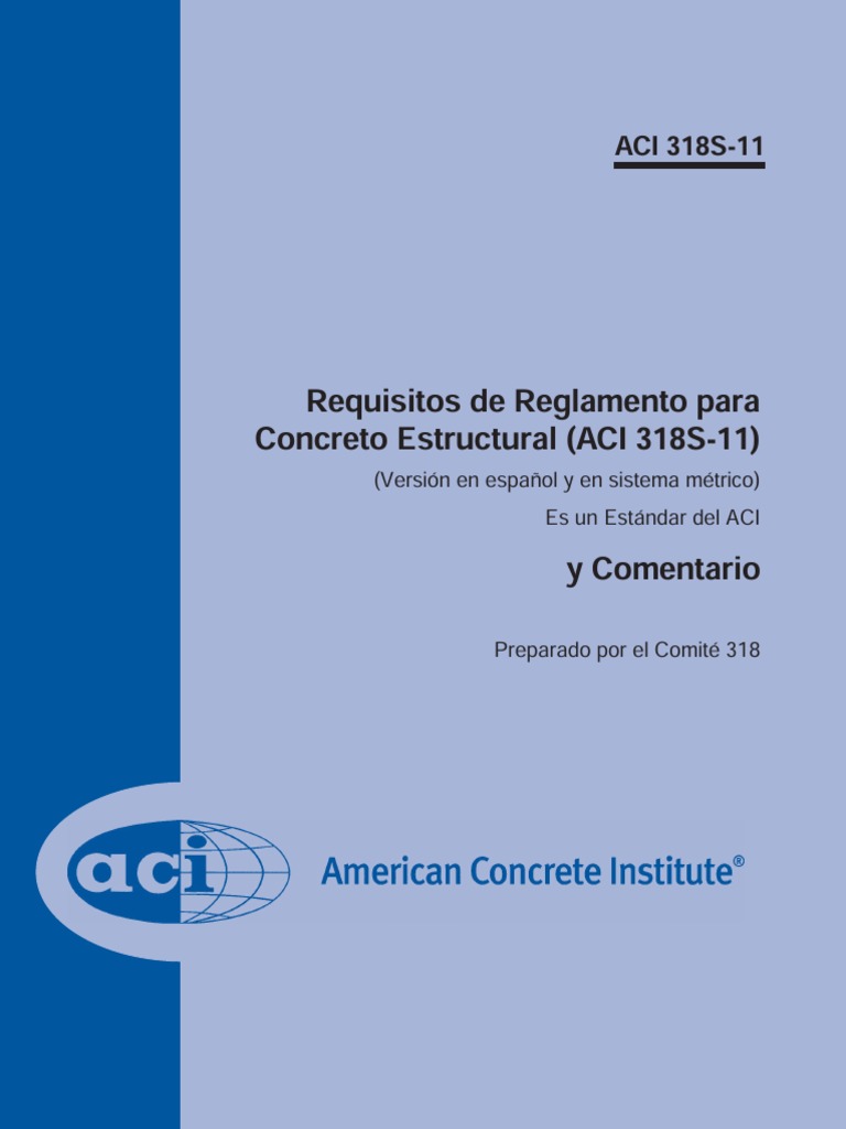 ACI 318 11 Español | PDF | Escritura latina
