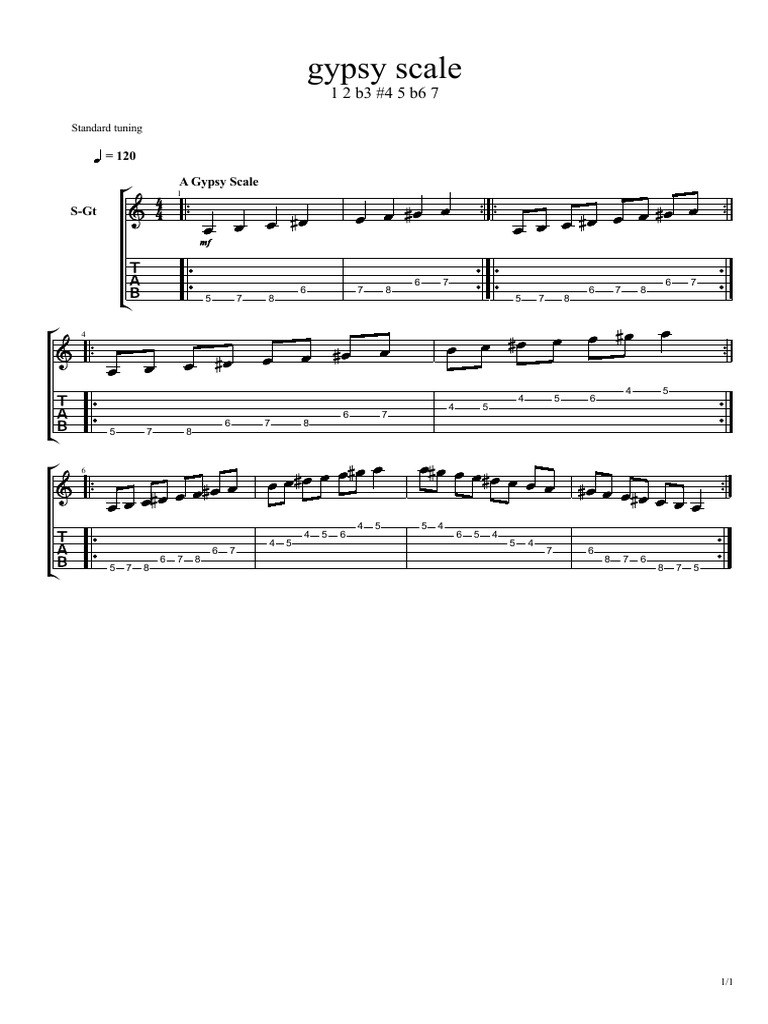 120 A Gypsy Scale S-GT | PDF