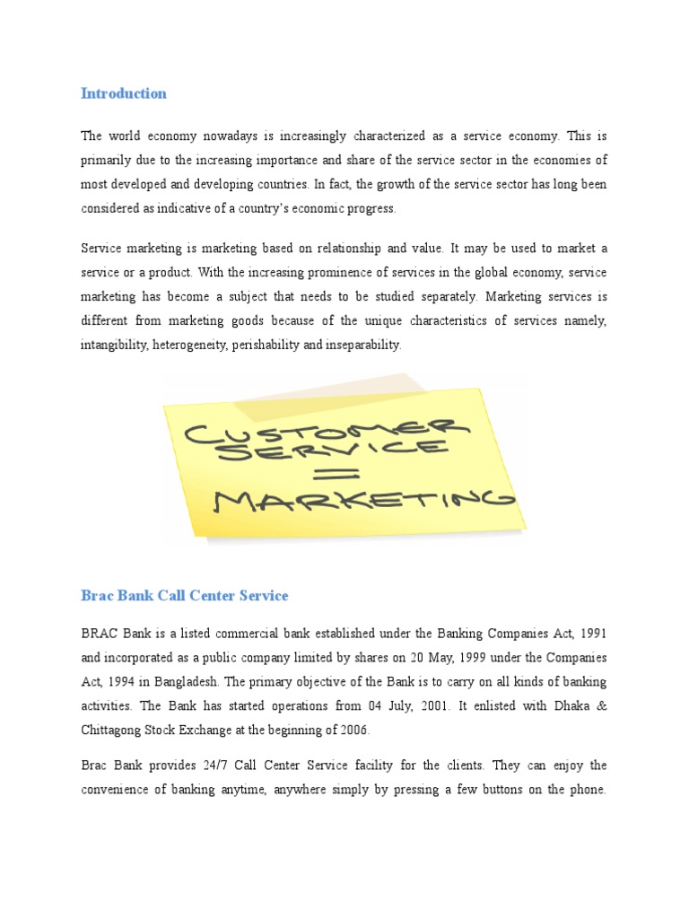 Brac Bank Call Center Service | PDF | Call Centre | Banks