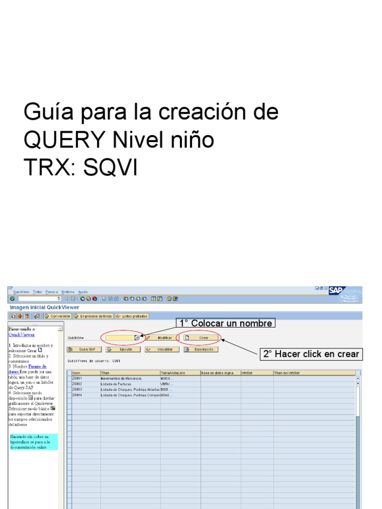 Guía para La Creación de QUERY | PDF