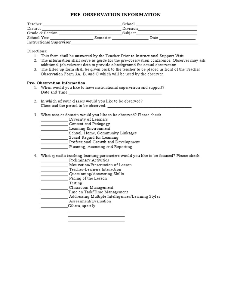 Star Observation Tool | Classroom Management | Learning