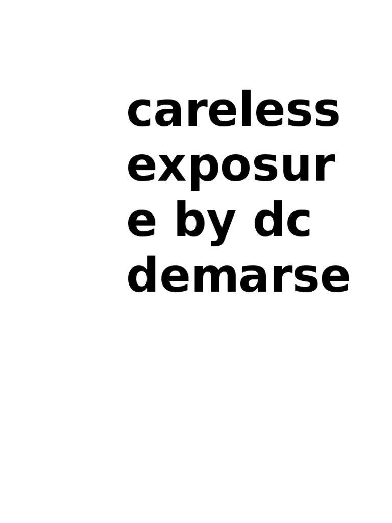 Careless Exposure | PDF | Religion And Belief
