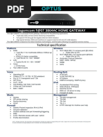 Sagemcom F@st 3896 Modem Overview | PDF | Wi Fi | I Pv6
