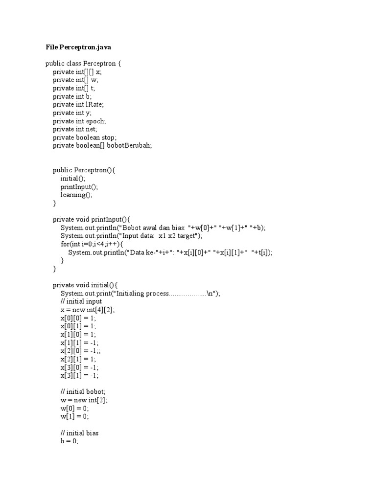 File Perceptron | PDF | Computers