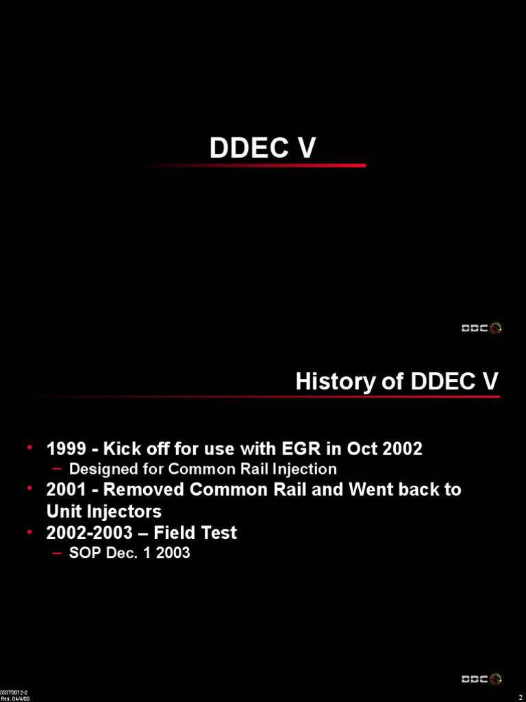 Ddec V | PDF | Turbocharger | Fuel Injection