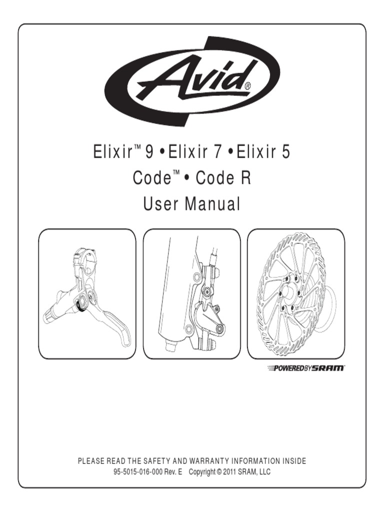 Elixir 9 - Elixir 7 - Elixir 5 Code - Code R User Manual: Please Read ...