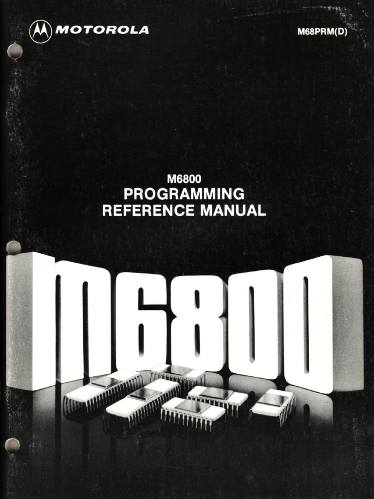 Motorola M6800 Programming Reference Manual M68PRM (D) Nov76 | PDF | Instruction Set | Pointer ...