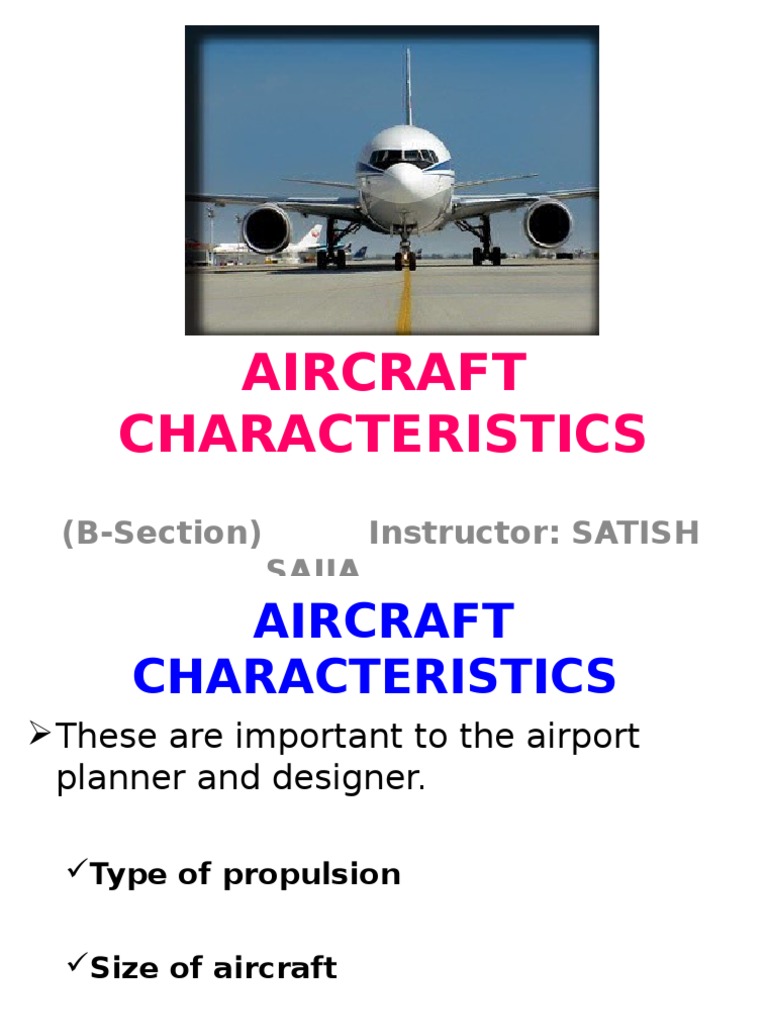 Key Aircraft Characteristics Overview | PDF | Jet Engine | Aircraft