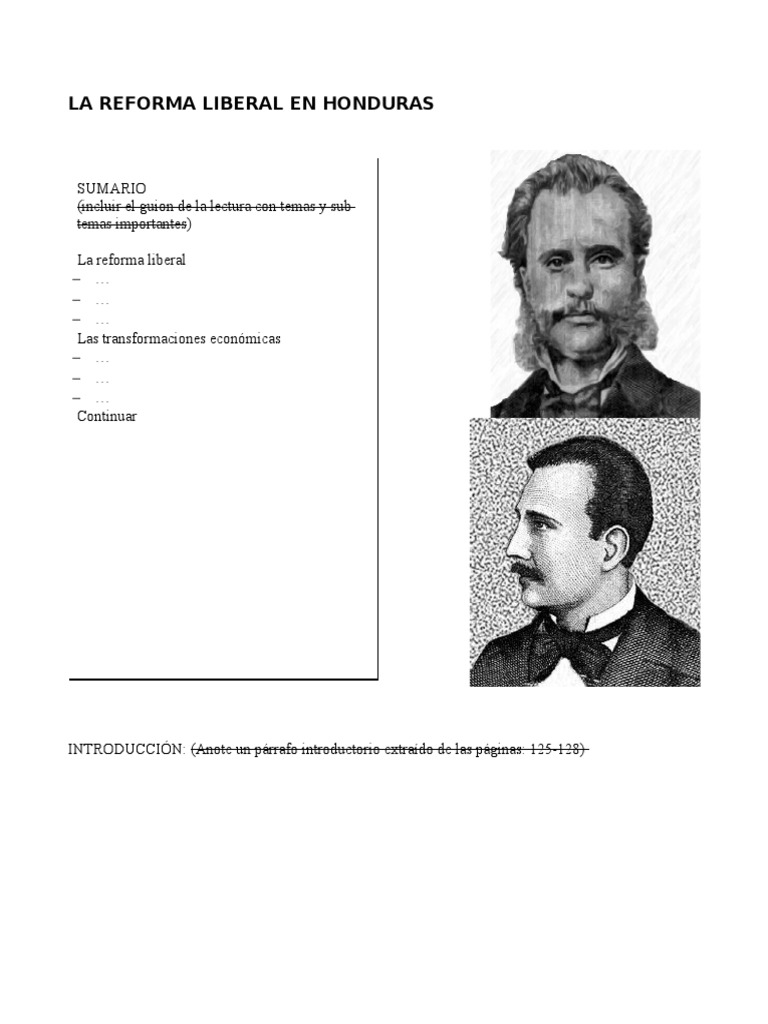 Impacto de la Reforma Liberal en Honduras | PDF | Minería | Impuestos