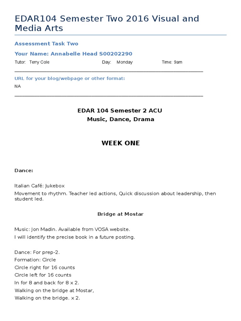 Edar 104 Weekly Reflections | PDF | Dances | Singing