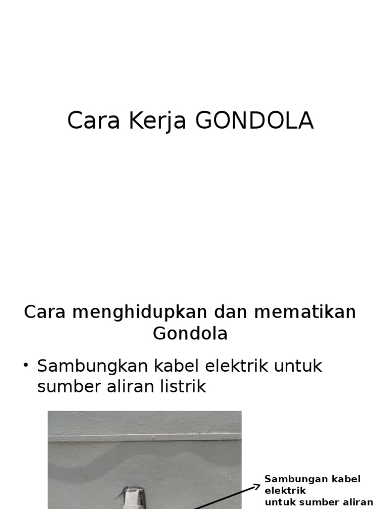 Prinsip Kerja Gondola | PDF
