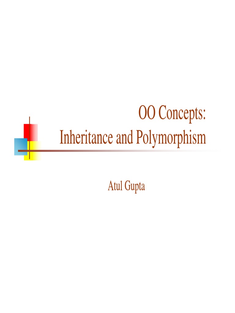 OOConcepts Inheritance Polymorphism | PDF | Inheritance (Object Oriented Programming) | Class ...
