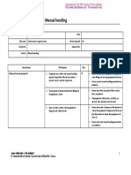 Jsa Manual Handling | PDF