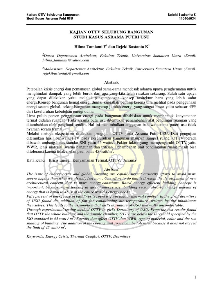 Kajian Ottv Selubung Bangunan Studi Kasu | PDF