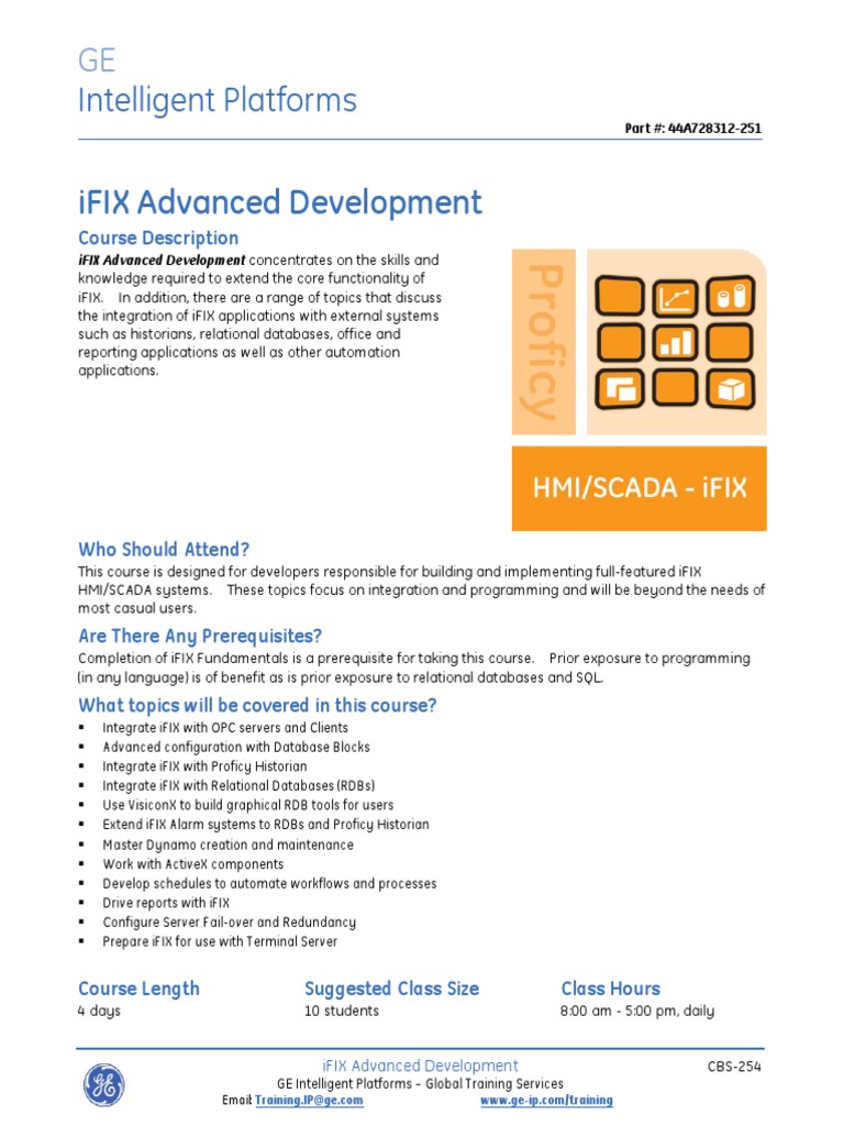 CBS-254 IFIX Advanced Development | PDF | Databases | Computer Engineering