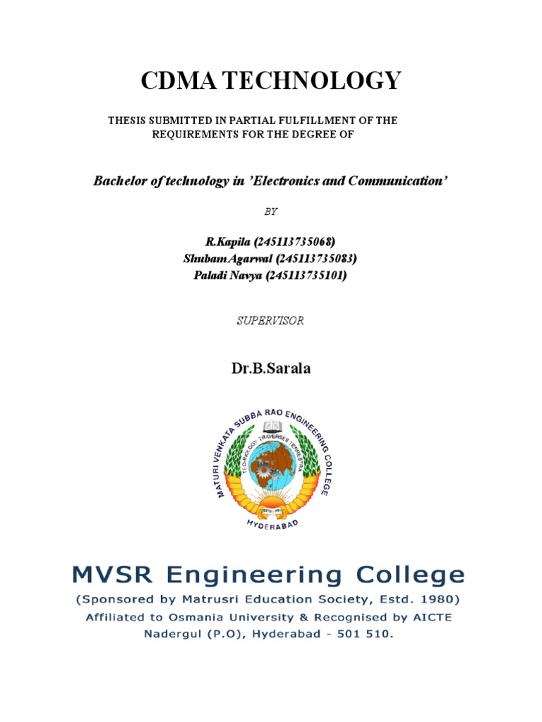 CDMA Explained for Tech Students | PDF | Code Division Multiple Access ...