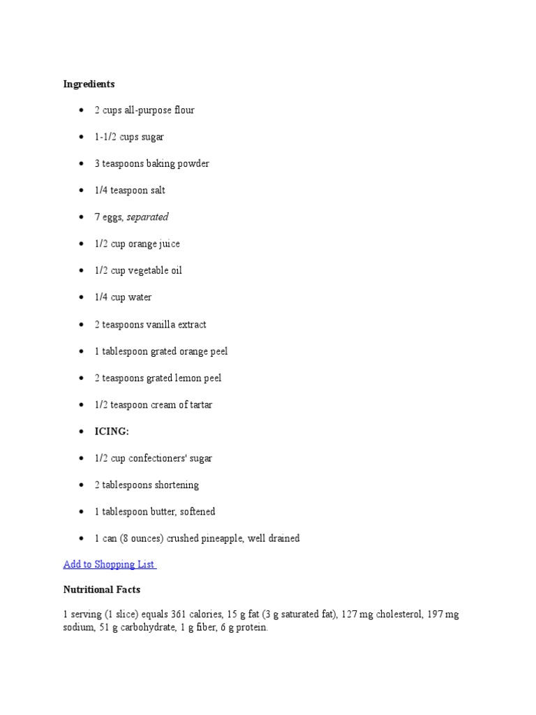 Ingredients: Add To Shopping List | PDF | Cooking, Food & Wine | Wellness