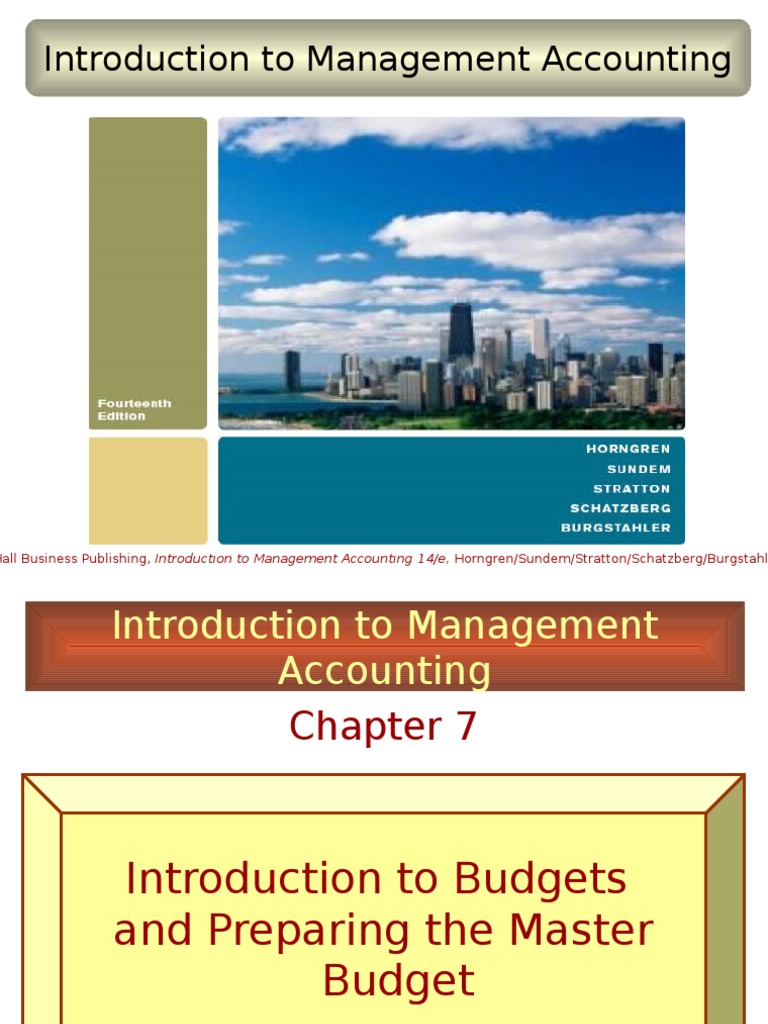 Chapter 7 | PDF | Management Accounting | Budget