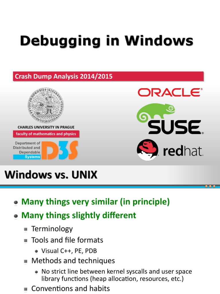 Debugging in Windows Debugging in Windows: Crash Dump Analysis 2014/2015 | PDF | Software ...