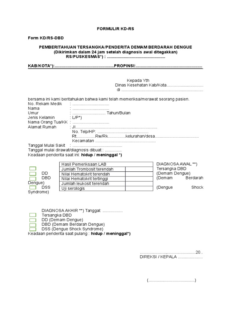 DETEKSI AWAL DAN PEMBERITAHUAN KASUS DBD | PDF