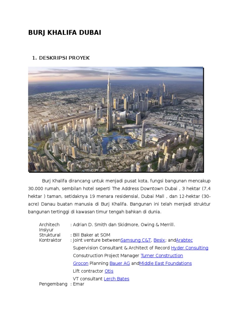 Burj Khalifa Dubai | PDF