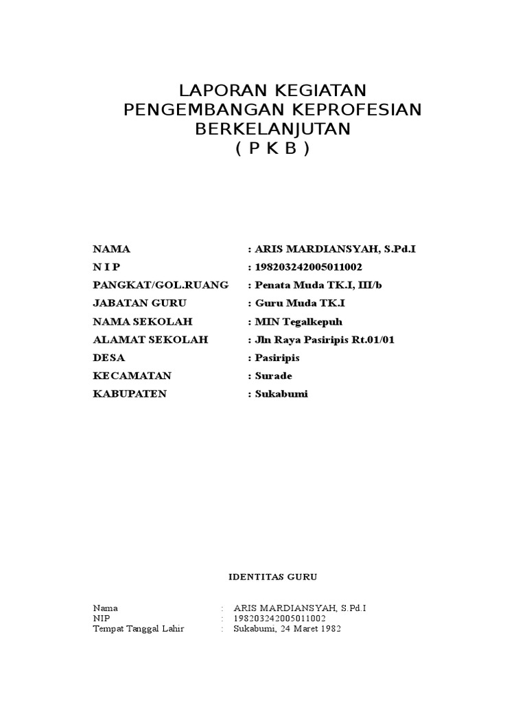 Laporan Kegiatan PKB | PDF