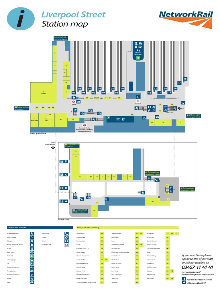 Liverpool Street Station Map | PDF