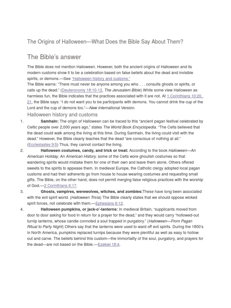 The Origins of Halloween | Download Free PDF | Halloween | Traditions