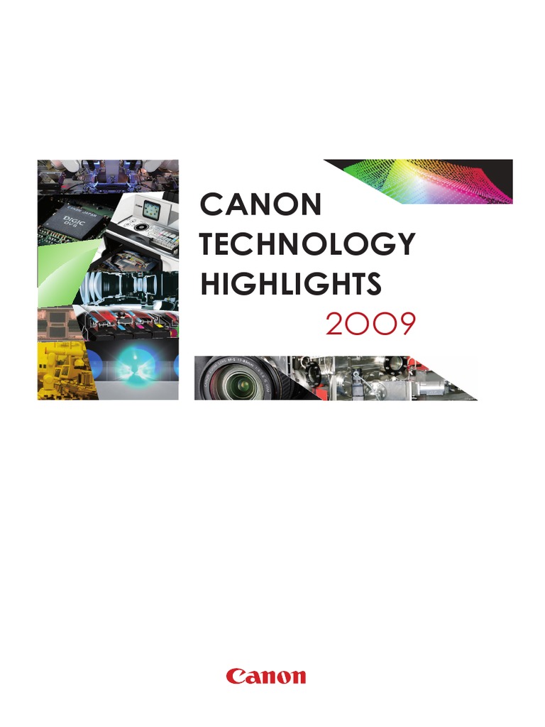 Canon Technology Highlights 2009 - tcm14-689172 | PDF | Lens (Optics ...