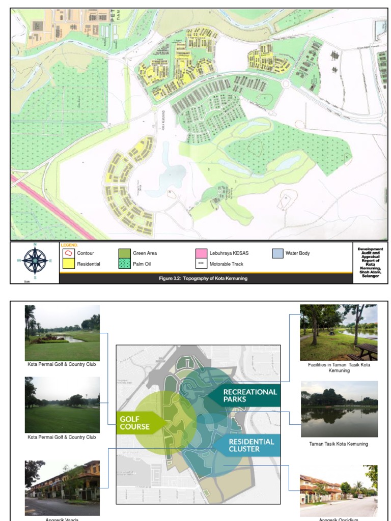 Contour Residential Green Area Palm Oil Lebuhraya KESAS Motorable Track ...