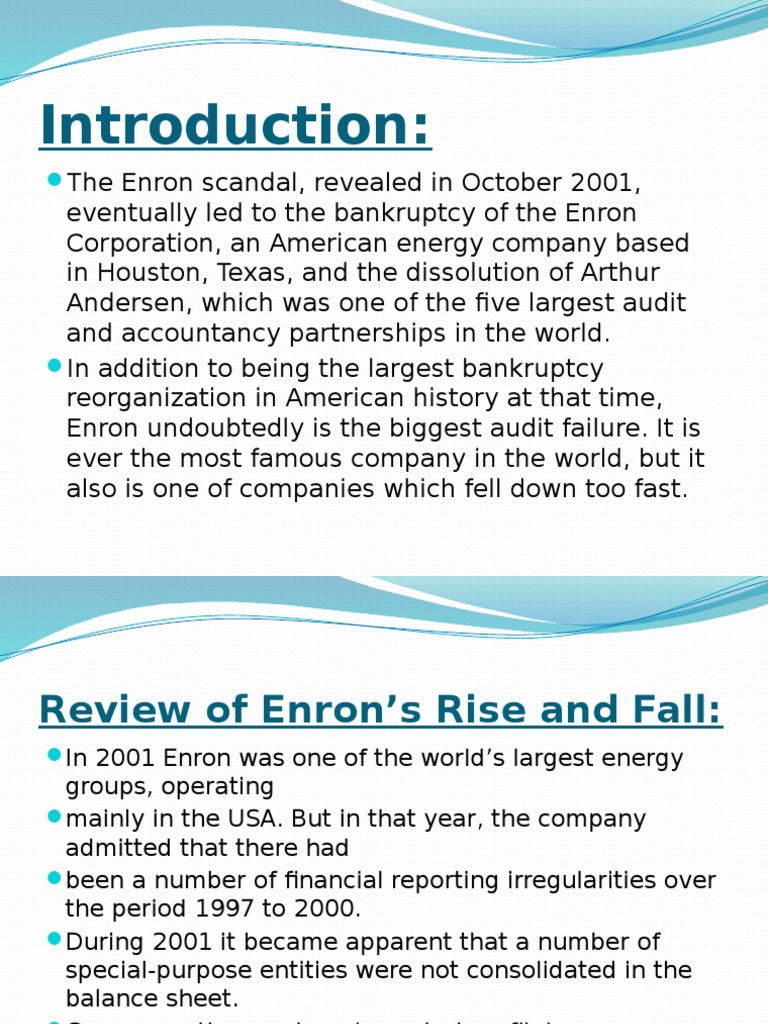 Enron | PDF | Corporate Governance | Enron