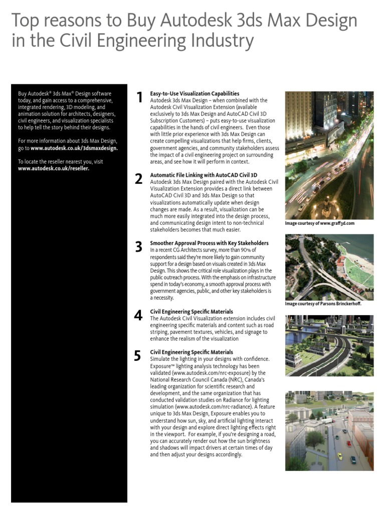 3ds Max For Civil Engineering | PDF | Autodesk | Rendering (Computer ...