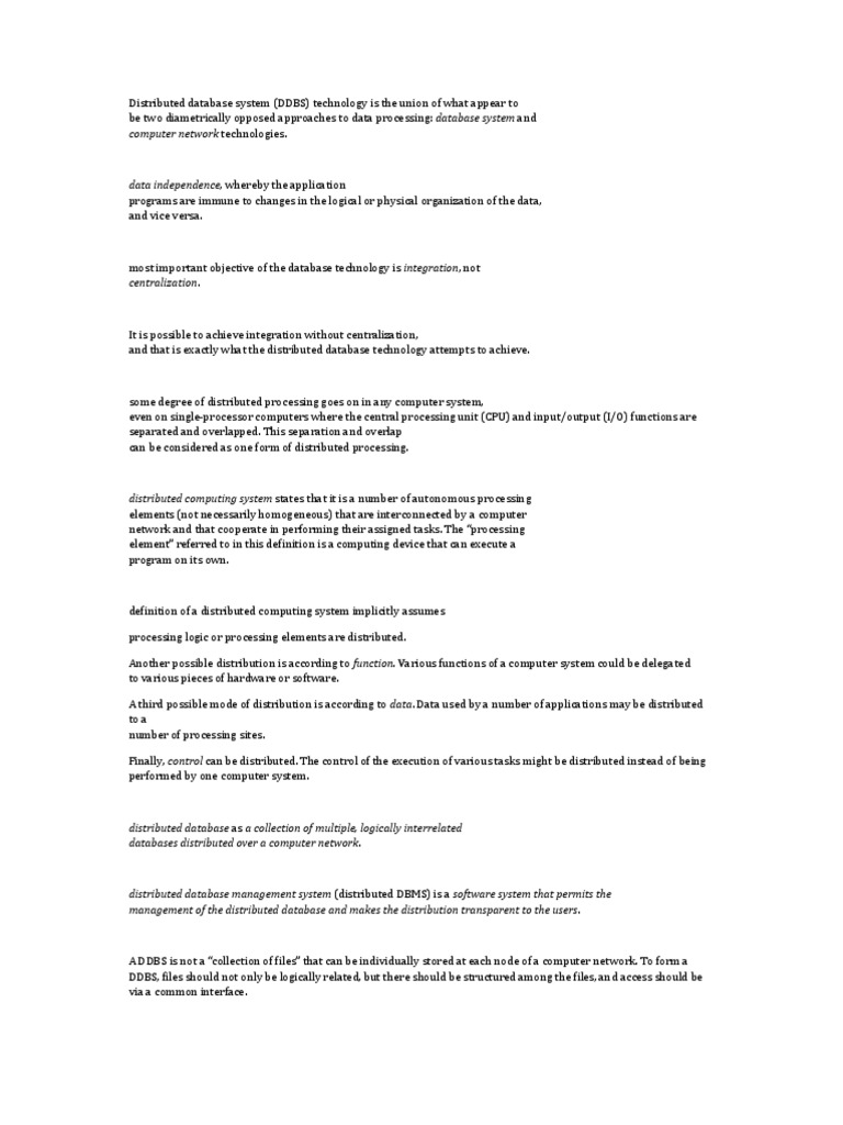 Distributed Database System For Exams | PDF | Relational Database | Databases