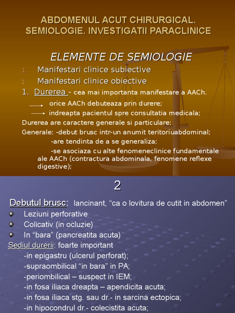Abdomenul Acut Chirurgical | PDF