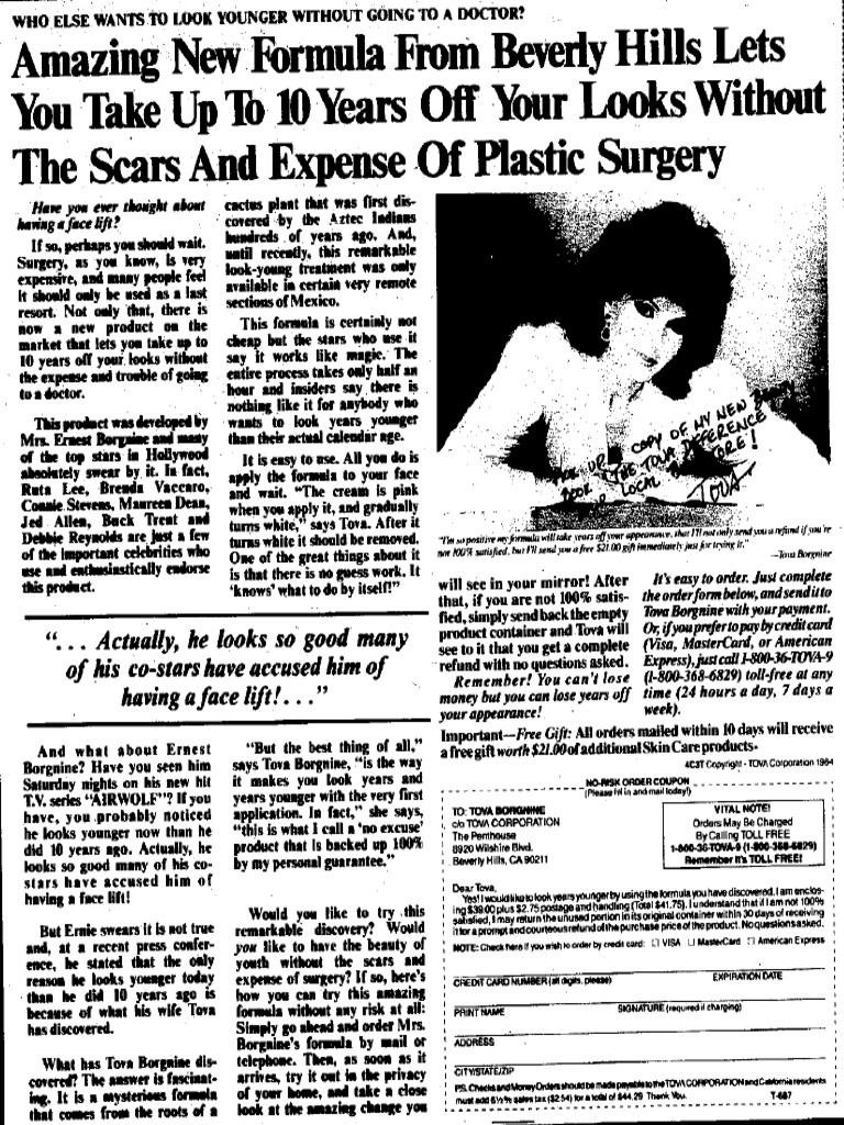 Gary Halbert Great Ads Tova Borgnine | PDF