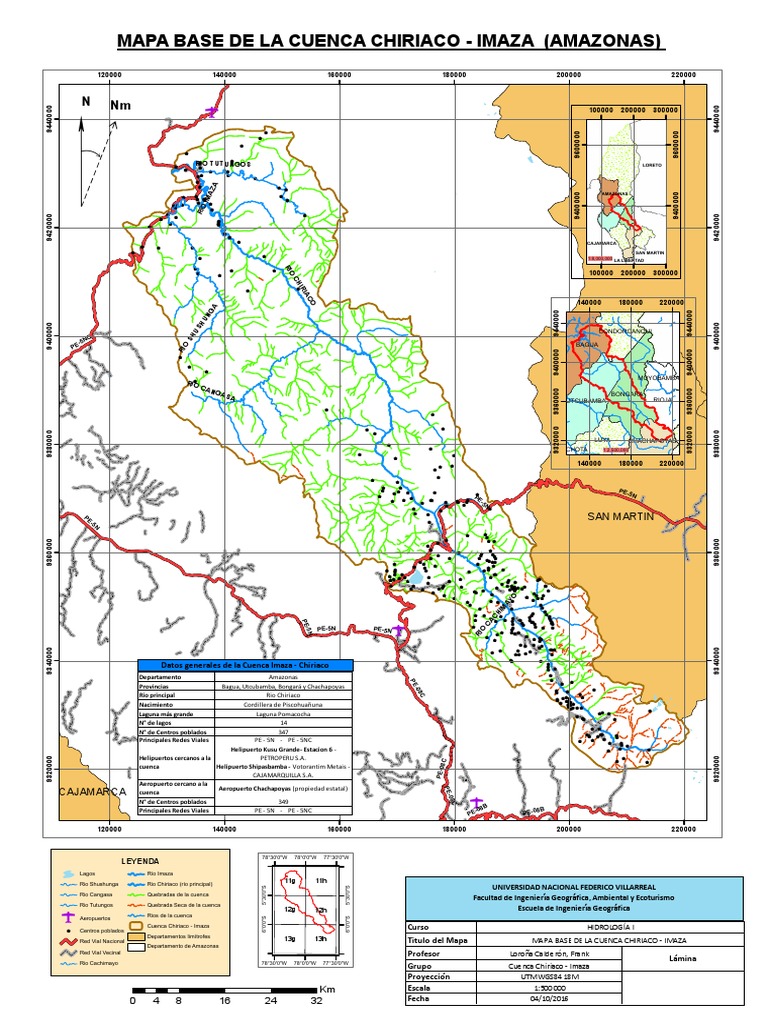 Mapa Cuenca Chiriaco-Imaza | PDF | Hogar, jardinería y bricolaje