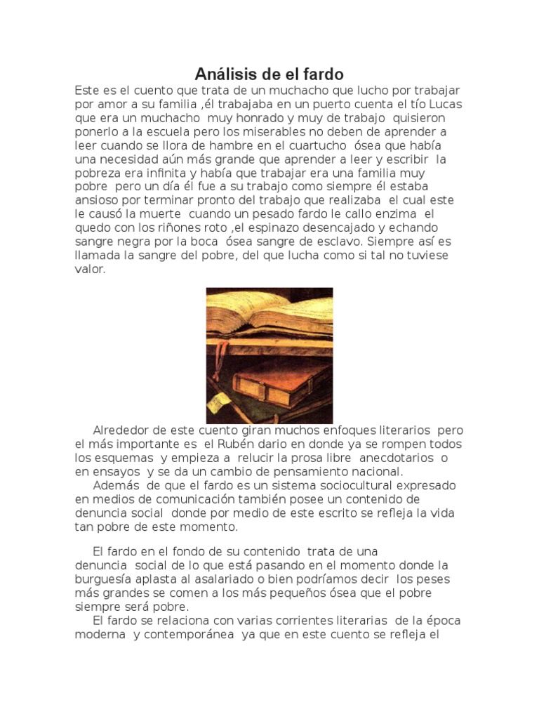 Análisis de El Fardo